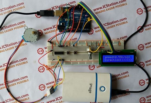 28byj 48 Stepper Motor Control System Based On Arduino With Uln2003 Chip Open Electronics