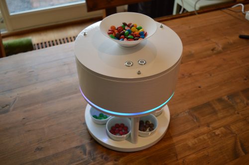 Let's put all in order by color with M&Ms and Skittles sorting machine ...