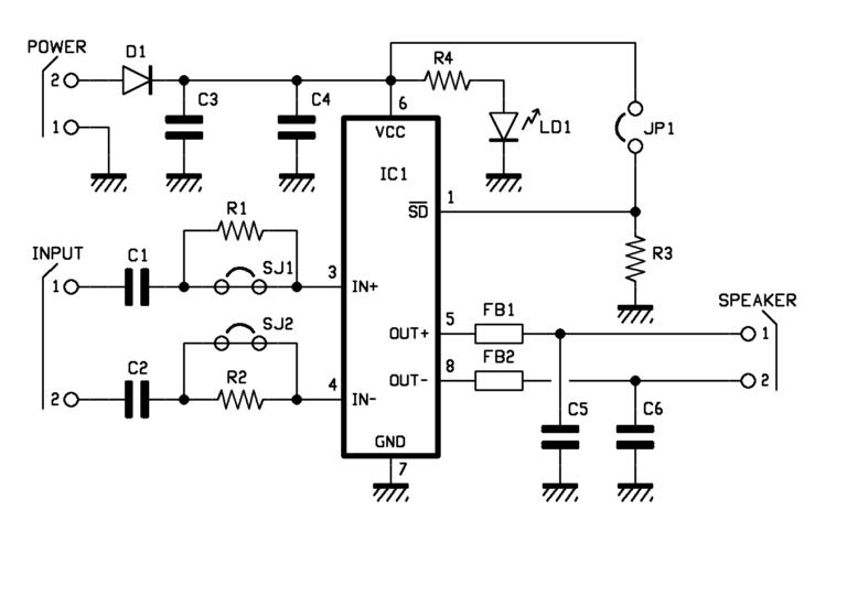 2,8W Class D Amplifier - Open-Electronics