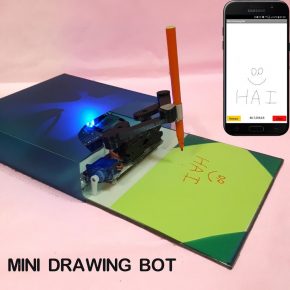 Mini Drawing Bot – Live Android App – Trignomentry – Open-Electronics