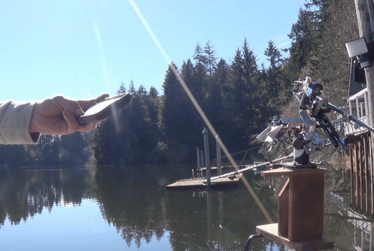 An Arduino-powered fishing pole with automatic casting and reeling ...