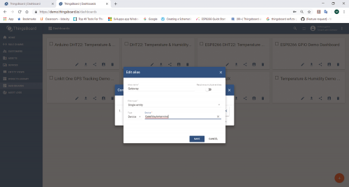 Antennino on Dashboard ThingsBoard - Open Electronics - Open Electronics